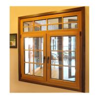 China KDSBuilding Interior Tempered Double Glazed Casement Wood Glazing Swing Window Design Wooden Glass Windows for sale