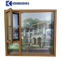 China KDSBuilding Latest Design Two Way Open Slim Tilt And Turn Wood Glass Windows Custom Wooden Windows Doors for sale