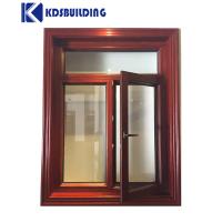 China KDSBuilding Vintage Windows Hurricane Impact Casement Wooden Window Solid Wooden Window With Fix Glass for sale