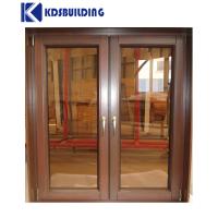 China KDSBuilding Vintage Windows Hurricane Impact Casement Wooden Window Solid Wooden Window With Fix Glass for sale