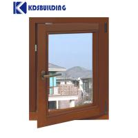 China KDSBuilding Residence Beautiful Hurricane Impact Casement Solid Series Wooden Window Quality Wood Windows for sale