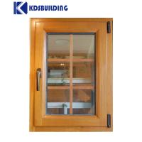 China KDSBuilding Australian AS2047  Sound Resistance  Wood Aluminium Window Wood Clad Aluminum Window Designs for sale