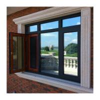 China KDSBuilding high quality wood clad windows wooden window design casement windows with triple glass for sale