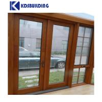 China KDSBuilding New Design Home Bathroom Hand Crank Wood House Windows for sale