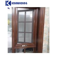 China KDSBuilding New Design Home Bathroom Hand Crank Wood House Windows for sale