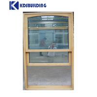 China KDSBuilding Timber Single Wooden Sash Wood Double Hung Window Solid Wooden Window European for sale