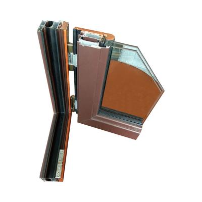 China KDSBuilding High Quality European Style Timber Wooden Cladding Aluminum Windows for sale