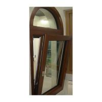 China KDSBuilding Modern Design Tempered Glass Soundproof Top Arch Wooden Wood Tilt And Turn Window for sale