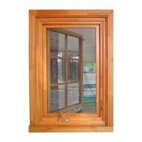China KDSBuilding Newest Style Double  Glazed Window Wood Crank Out Windows For Villa for sale