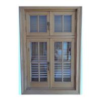 China KDSBuilding Modern Solid Grill Design Mosquito Anti Theft Double Glaze Wooden casement window for sale
