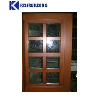 China KDSBuilding Modern Solid Grill Design Mosquito Anti Theft Double Glaze Wooden casement window for sale