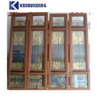 China KDSBuilding Modern Solid Grill Design Mosquito Anti Theft Double Glaze Wooden casement window for sale