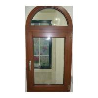 China KDSBuilding Swing Residential Casement Round Wooden Window Solid Wooden Window With Fix Glass for sale