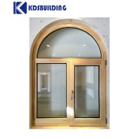 China Aluminum Windows Alloy Crank Handle Double Trade Casement Window With Burglar Proof for sale