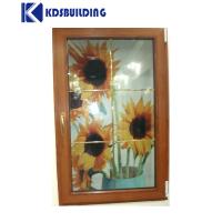 China Aluminum Windows Alloy Crank Handle Double Trade Casement Window With Burglar Proof for sale
