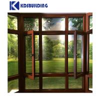 China KDSBuilding Black  Swing Out Casement Door And Windows Wooden Window For House Solid Wooden Window European for sale
