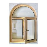 China French Style Solid Wood Window Double Glass Tilt Turn Window Windproof for sale