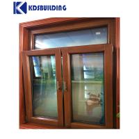 China Double Glass Tilt And Turn Wood Windows Soundproof Waterproof With NFRC for sale