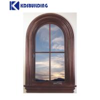 China Hand Crank Oak Casement Window White America Style Timber Wooden Window for sale