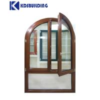 China Arch Round Wooden Casement Window Windproof Europe Style For Villa for sale