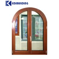 China Arch Round Wooden Casement Window Windproof Europe Style For Villa for sale