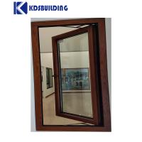 China Residential Casement Wooden Window Traditional Black Swing Out Window for sale