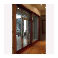 China KDSBuilding Manufacturer Timber Solid Wood Frame Lift And Sliding Door With Glass for sale