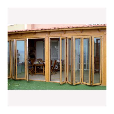 China KDSBuilding New Design Modern Commercial Wooden Glass Folding Door Pictures For Sale for sale