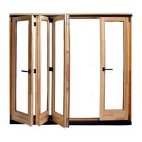 China KDSBuilding China Factory Cheap Price Simple Teak Wood Front Folding Door Design for sale