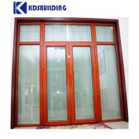 China KDSBuilding Double Tempered Glass Waterproof Soundproof Simple Teak Wood Front Door Design for sale