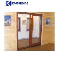 China KDSBuilding China Suppliers Tempered Double Glass Timber Wood Tilt and Turn Door for sale