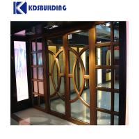 China Tempered Glass Solid Wood Entrance Door Interior Single Teak Casement Door for sale