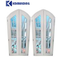 China Double Glazed Wooden Casement Door Interior For Toilet Bathroom for sale