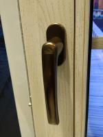 China Double Glazed Wooden Casement Door Interior For Toilet Bathroom for sale