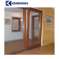 China Energy Saving Solid Wood Entrance Door Timber Double Glazed Glass Tilt And Turn Doors for sale