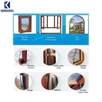China Main Wooden Front Doors Waterproof Contemporary Push And Pull Glass Door for sale