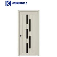China Main Solid Wood Entrance Door Waterproof PVC Finish Interior MDF Door for sale