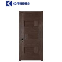 China Main Solid Wood Entrance Door Waterproof PVC Finish Interior MDF Door for sale