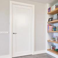 China Customized Solid Wooden Door Interior Painting Surface Treatment Door for sale