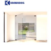 China Double Glass Automatic Sliding Door Frameless Casement Entrance Swing Door for sale