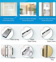 China Double Glass Automatic Sliding Door Frameless Casement Entrance Swing Door for sale