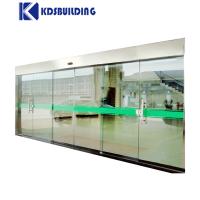 China Electric Aluminum Automatic Sliding Door Temper Double Glass Entry Gate for sale