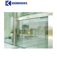 China Electric Aluminum Automatic Sliding Door Temper Double Glass Entry Gate for sale