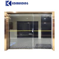 China Electric Aluminum Automatic Sliding Door Temper Double Glass Entry Gate for sale