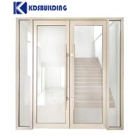 China Aluminum Exterior Automatic Sliding Door Double Glass Casement Spring Door for sale