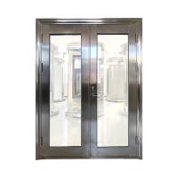 China KDSBuilding High Quality Low Price China Supplier Double Glass Single Steel Door Design for sale