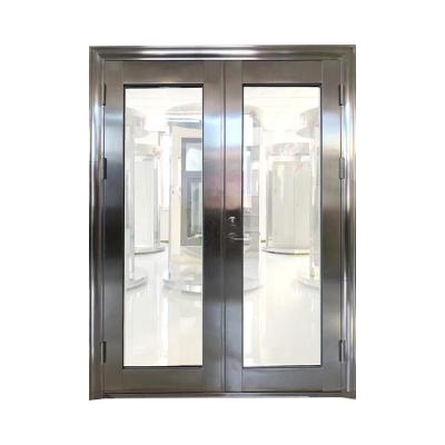 China KDSBuilding High Quality Low Price China Supplier Double Glass Single Steel Door Design for sale