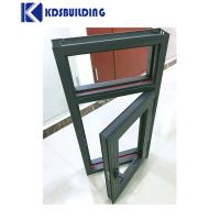 China Security Fireproof Steel Fire Door With Window Black Profile Insulated Window for sale