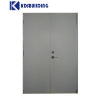 China Safety Metal Steel Fire Door With Window Exterior Anti Theft for sale