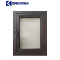 China Modern Hurricane Impact Aluminum Double Glaze Casement Window And Door In China Market for sale
